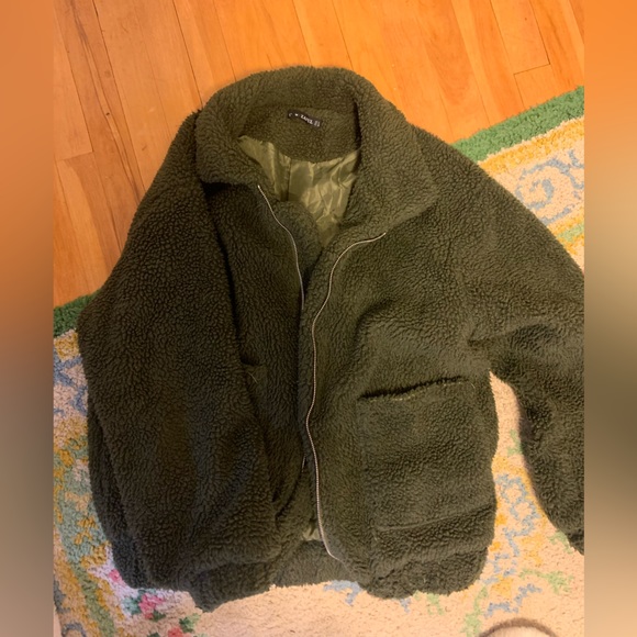 Jackets & Coats | Teddy Jacket Green | Poshmark